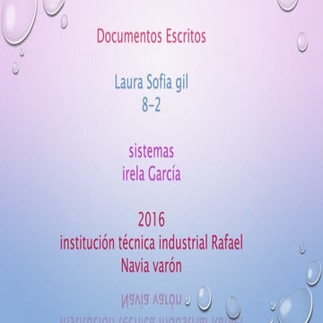 Creación y organización de documentos escritos | PPTX