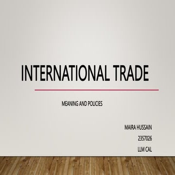 International trade vocabulary matching | PDF