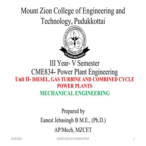 Power Plant Engineering | PPT