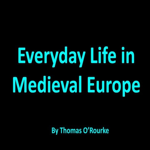Thomas O'Rourke's teaching resource for Year 8 Medieval Europe | PPTX