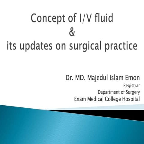 Fluid management in surgical patients | PDF