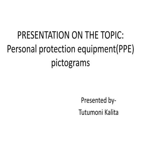 Ppe pictograms.. | PPT