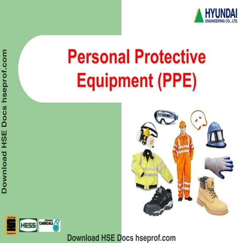 Importance of PPEs in prevention of Hazards.ppt