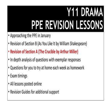 GCSE Drama: Live Performance Evaluation- structuring your responses and ...