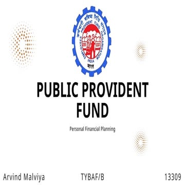 PPF (Arvind Malviya).pptx Lorem ipsum dolor | PPT