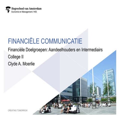 Financial Communications | PPTX | Stocks and Bonds | Personal Investing