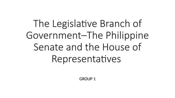 Branches of the philippine government | PPTX