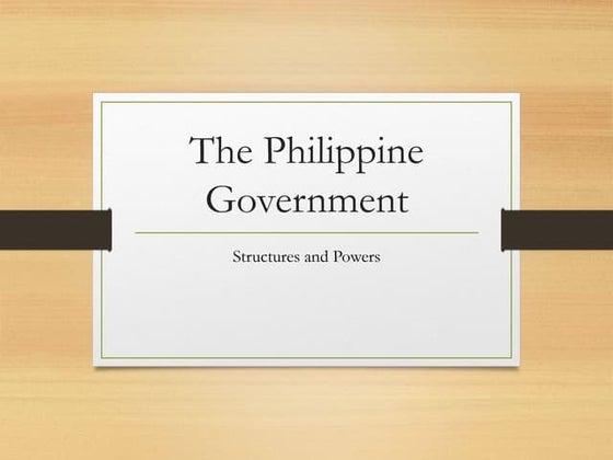 3 branches of the Philippine government | PPTX