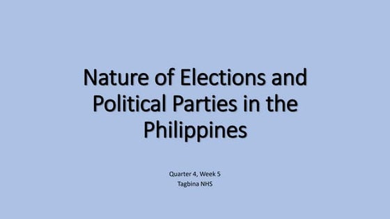 LEGISLATIVE BRANCH: PHILIPPINE PARTY LIST SYSTEM | PPT