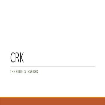 PP G4 CRK Wk 3 T3 2425 the bible as truth.pptx