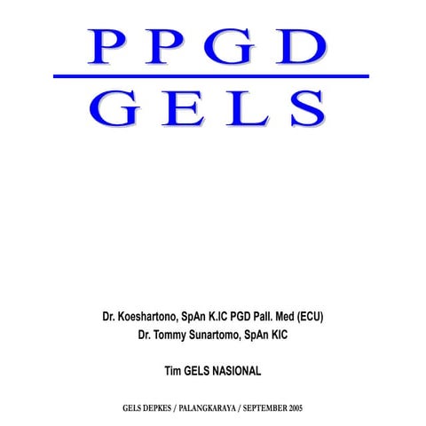 PPGD GELS tahun 2000 di PALANGKARAYA .ppt