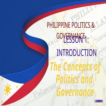 PHILIPPINE POLITICS AND GOVERNANCE MODULE 1 QUARTER 1 GRADE 11 SENIOR ...