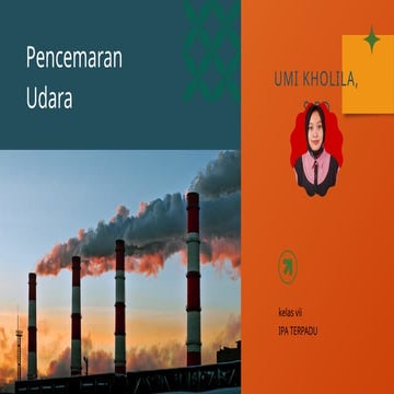 Materi Pencemaran Udara Kelas VII SMP Semester Genap | PPTX