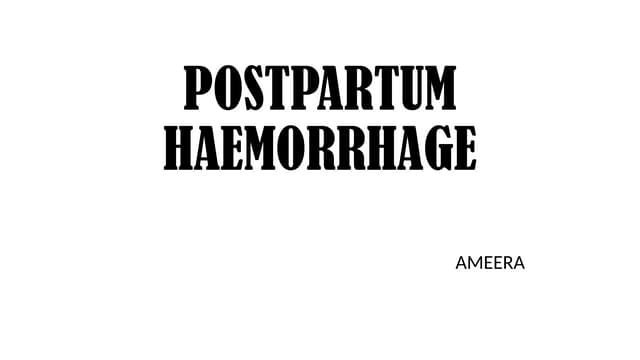 Post Partum Hemorrhage (PPH).ppt