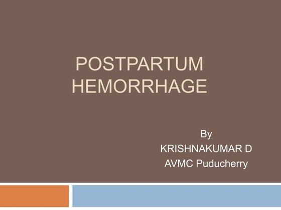 Post Partum Hemorrhage (PPH).ppt