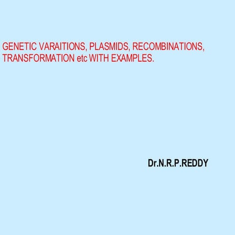 genetic variations | PPT