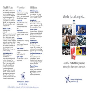 Product Policy Institute: Brochure | PPT | Free Download