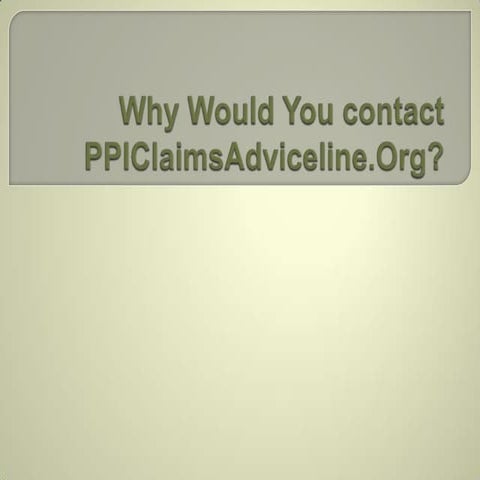 Ppi claims | PPTX
