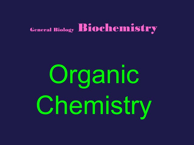 Organic Compounds | PPT