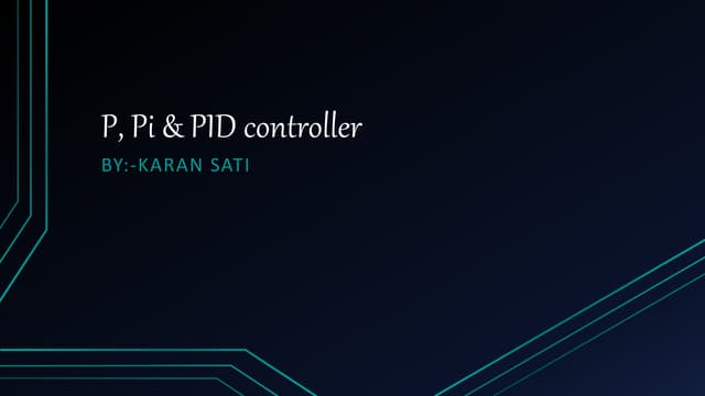 Pid Controller P I And D Control Comparison Pi Pd And Pid Controller P I D Pi Pd Pid