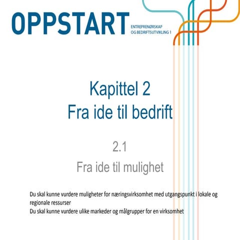 PP K02 oppstart fra ide til bedrift_Part 1 | PPT