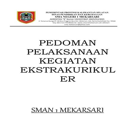 Ppk ekstrakurikuler 2018 | DOCX