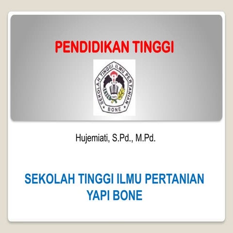 PPKMB Akademik_STIP Bone.pptx SEKOLAH TINGGI ILMU PERTANIAN YAPI BONE | PPTX