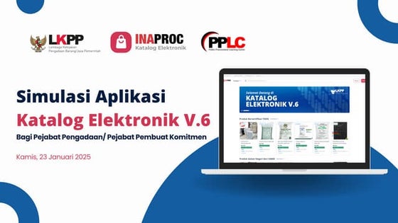 Panduan Praktis INAPROC & Katalog V6 untuk Pendaftaran Akun.pptx
