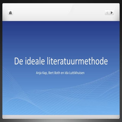 Literatuurmethode (definitief) | PPT