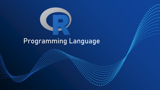 R Programming Language Pptx Programming Languages Computing