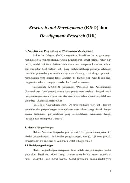 Penelitian pengembangan model plomp | DOCX