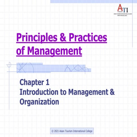 PPM-Chapter 1 - Introduction to Management Organization.ppt