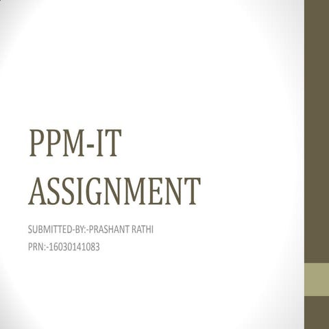 Ppm it | PDF | Automotive Industry | Industries