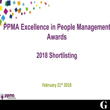 PPMA Excellence in People Management Awards 2018 Shortlisting Eventpptx ...