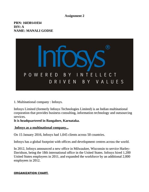 Organisational Structure of Infosys.pptx