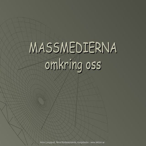 Pp Massmedia Ppt