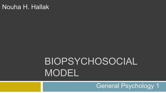 Biopsychosocial Models | PPT