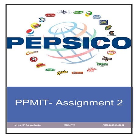 Pepsico product portfolio transformation | PPTX