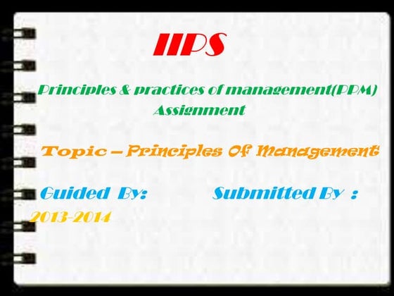 Principles of Management Project CLASS XII | DOCX
