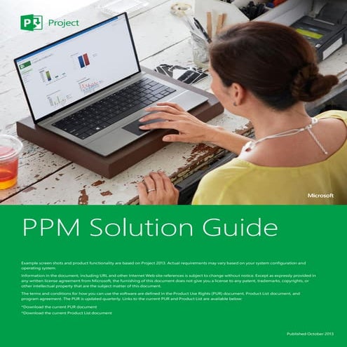 Microsoft Project Portfolio Management Solution Guide - From atidan | PDF