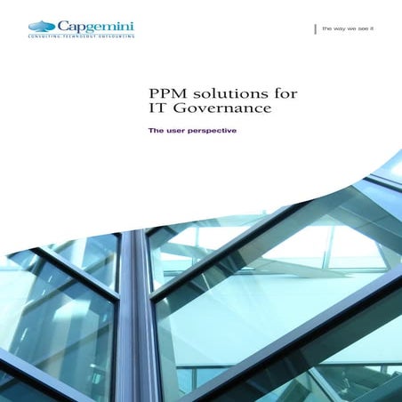 Ppm Solutions For It Governance, The User Perspective | PDF | Computer ...