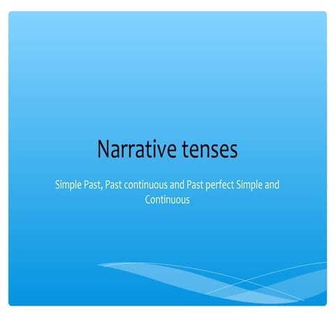 narrative tenses | PPT