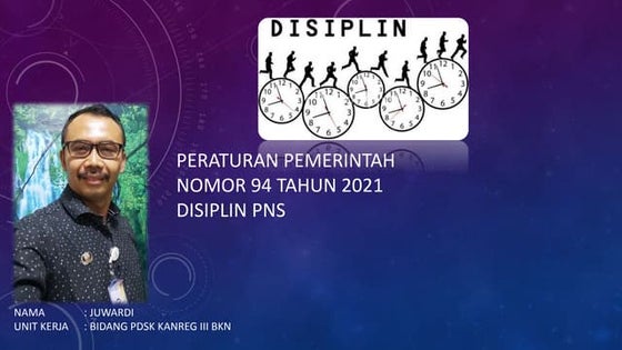 PPT PP 94 Tahun 2021 Disiplin PNS NEW PAK DONO FIX.pptx