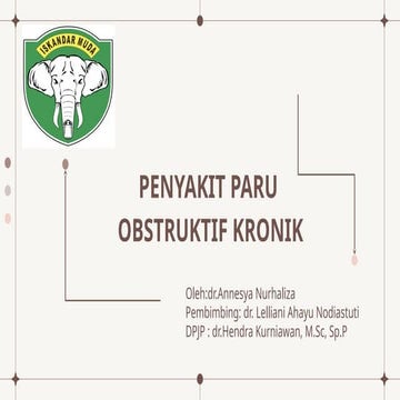 Penyakit Paru Obstruktif Kronik (PPOK) Pulmonologi | PPT