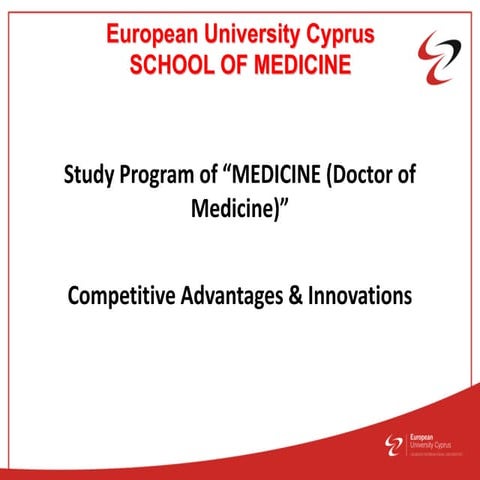 Study Program of “MEDICINE (Doctor of Medicine)” | PPTX