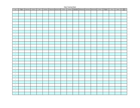 Tracking Sheet | PDF