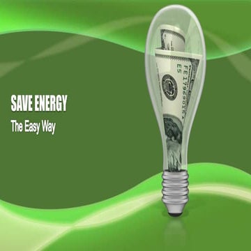 Energy saving presentation | PPTX