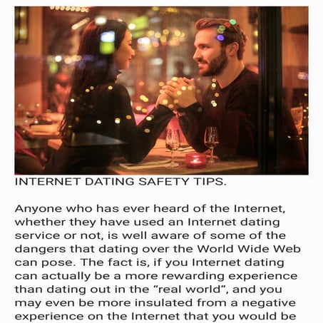 INTERNET DATING SAFETY TIPS | PDF