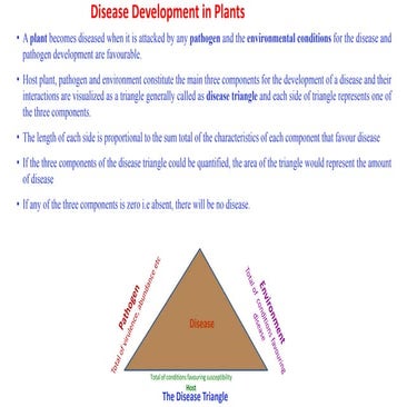 Disease triangle and disease cycle | PDF