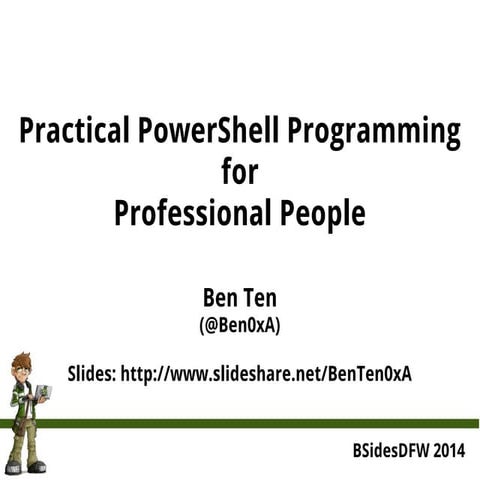 Practical Powershell Programming For Professional People Extended